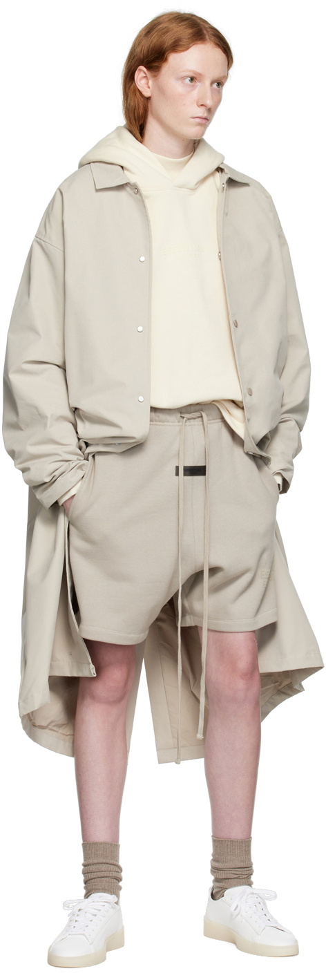 Essentials Gray Drawstring Shorts Essentials