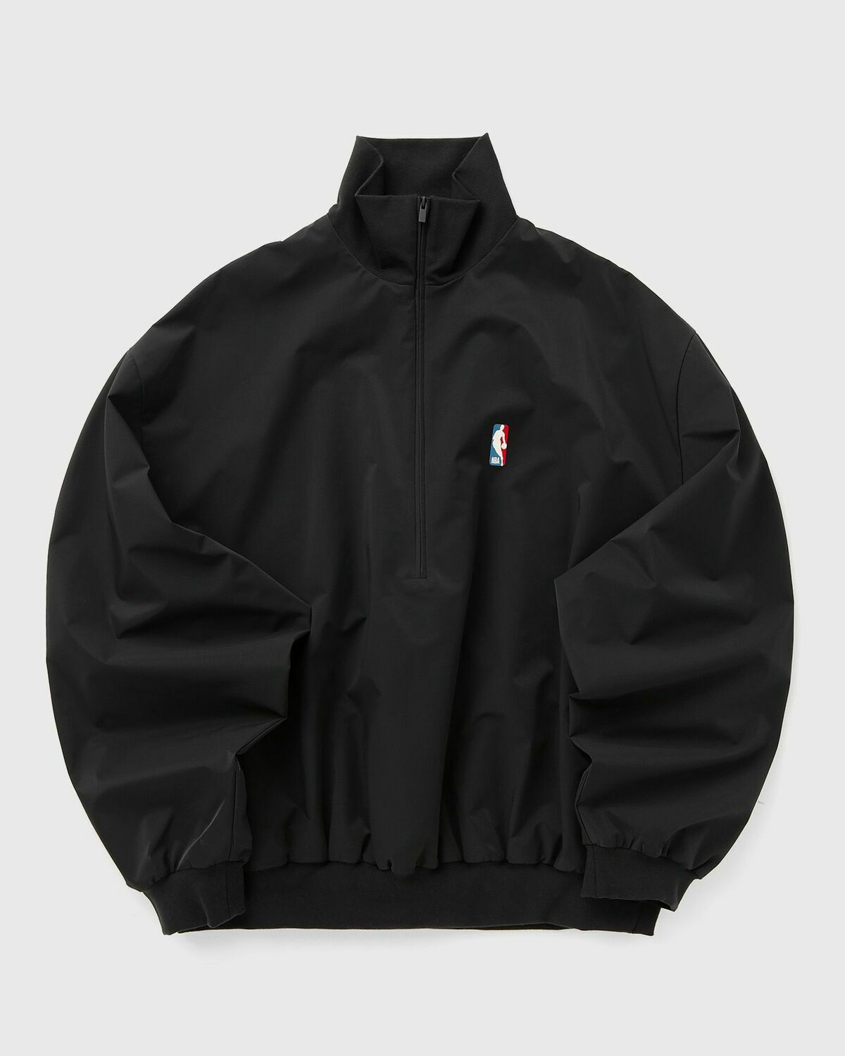 Fear of God Essentials HALF ZIP TRACK JACKET Black Mens Half-Zip Fear ...