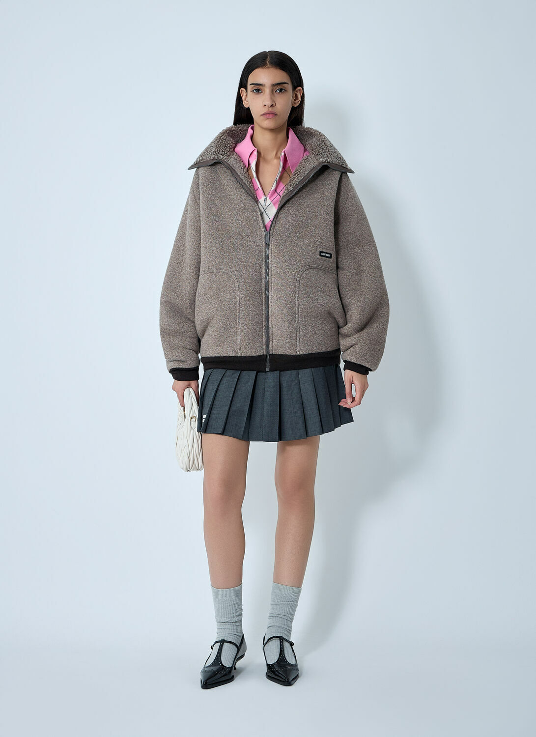 Miu Miu Cotton Fleece Jacket Miu Miu