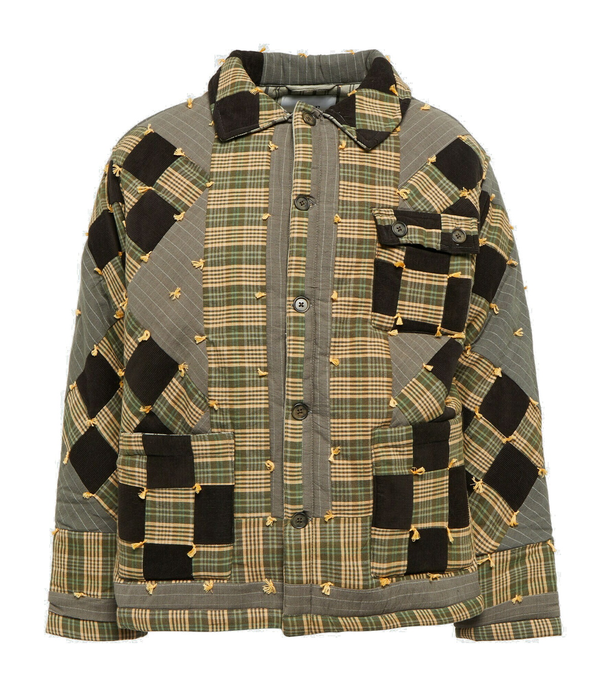 Bode - Corduroy Nine Patch Quilt jacket Bode