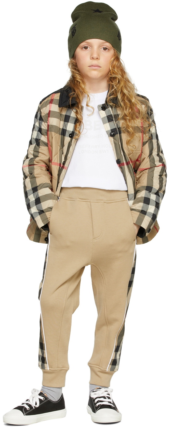 Burberry Kids White Horseferry T-Shirt Burberry