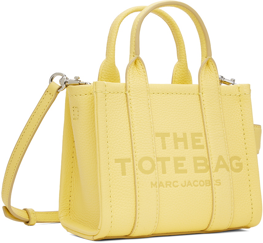 Marc Jacobs Yellow 'The Leather Mini Tote Bag' Tote Marc Jacobs