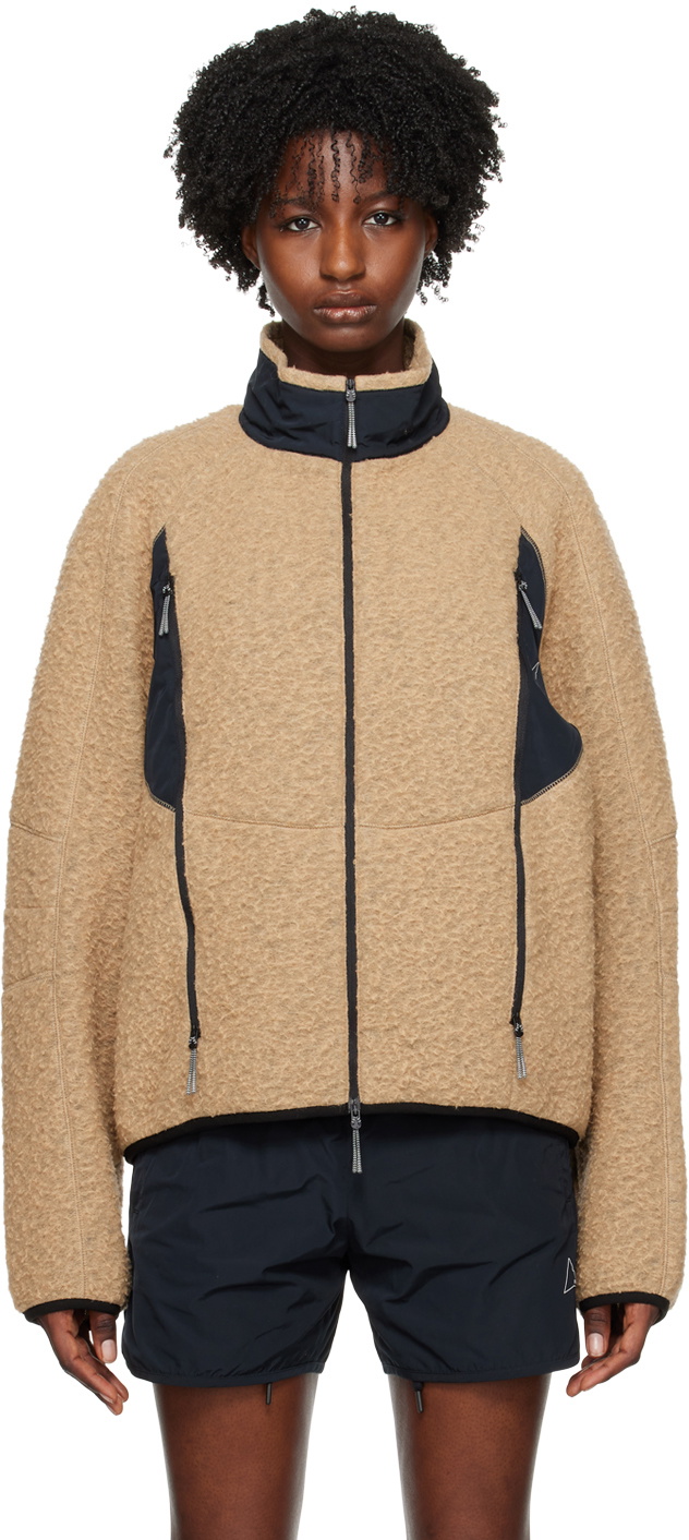 ROA Beige Paneled Sweater ROA