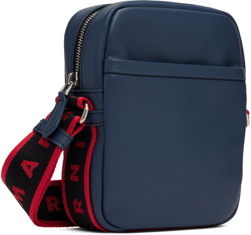 Marni Navy Small Bey Shoulder Bag Marni