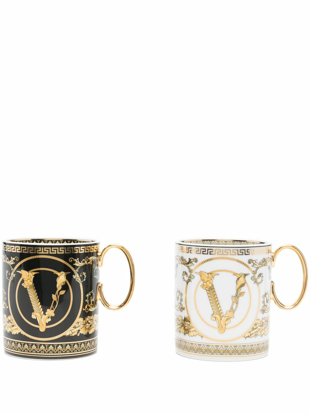 Versace Virtus Gala Coffee Set (set Of Two) Versace
