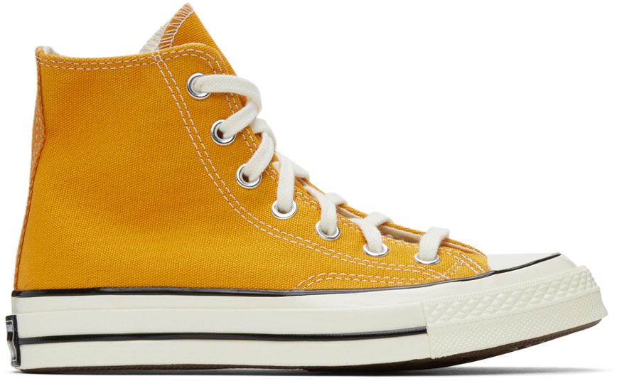 Converse Yellow Chuck 70 Hi Sneakers Converse