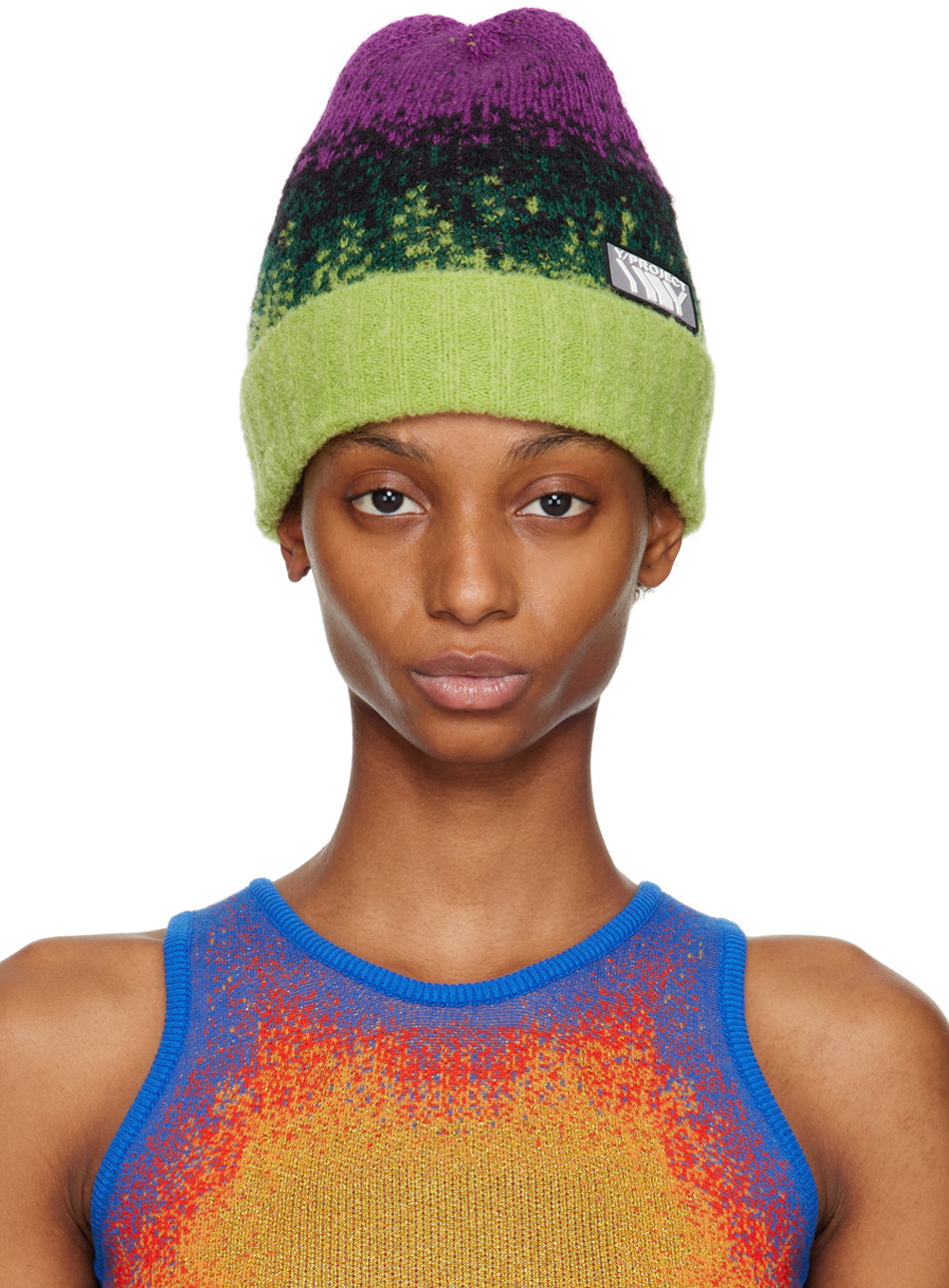 Y/Project Green & Purple Gradient Beanie Y/Project