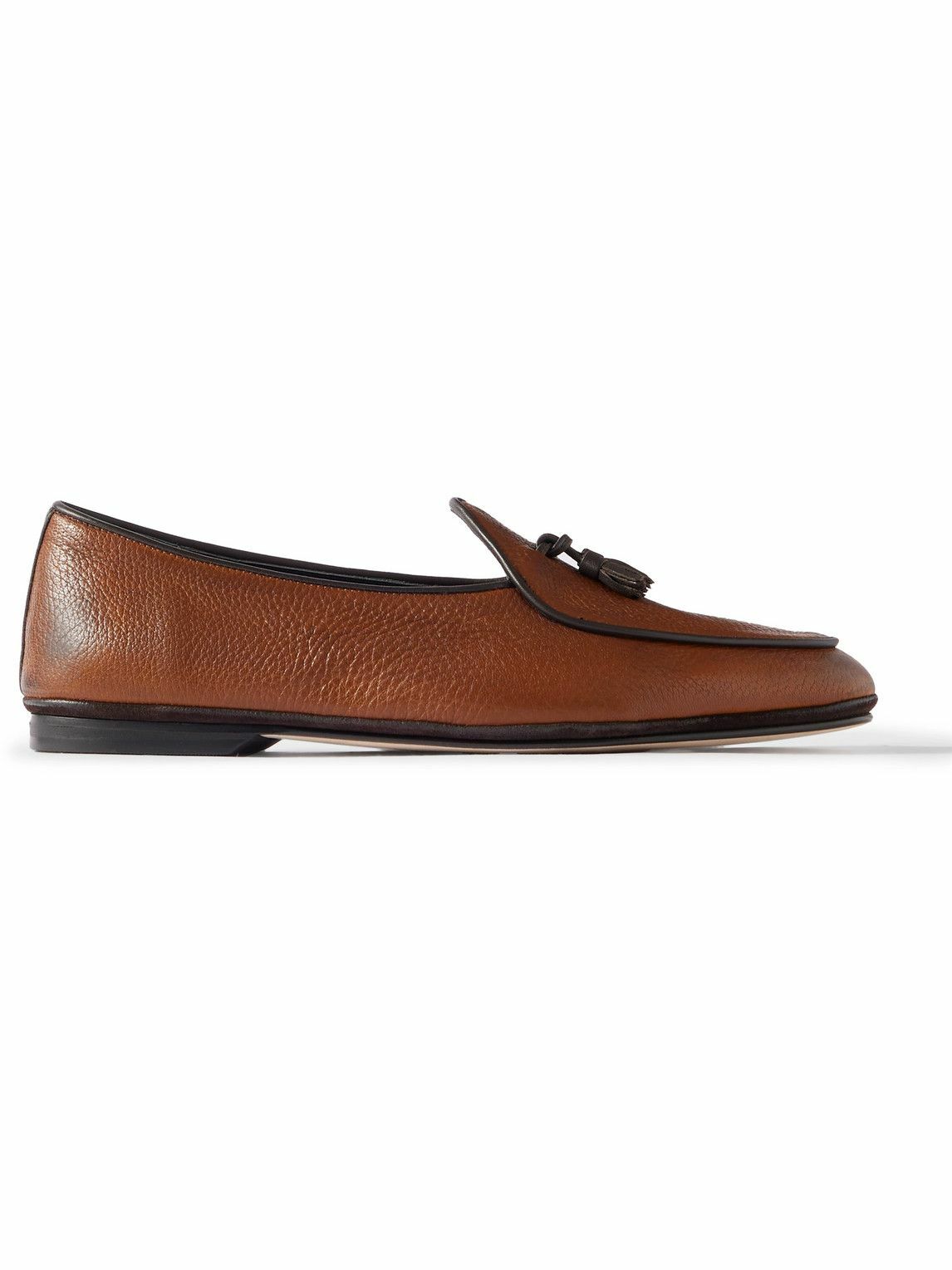 Rubinacci - Marphy Tasselled Full-Grain Leather Loafers - Brown Rubinacci