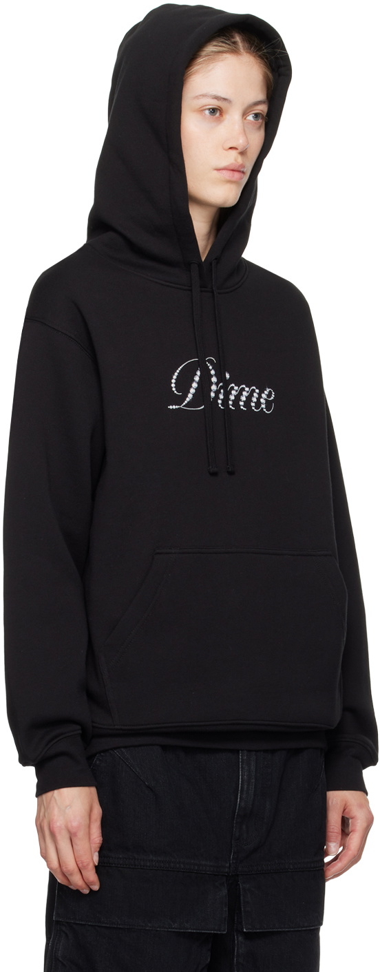Dime Black Icy Cursive Hoodie Dime