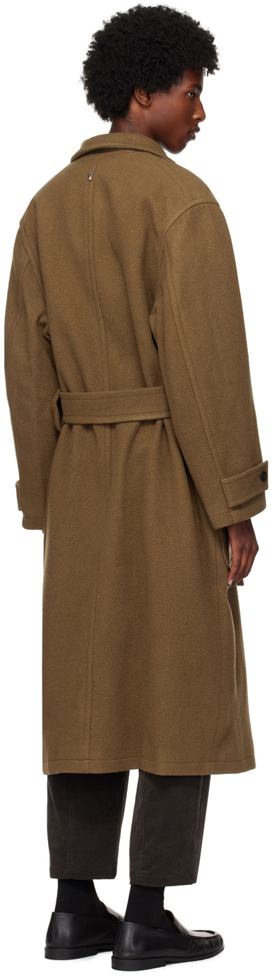 LE17SEPTEMBRE Brown High Neck Coat LE17SEPTEMBRE