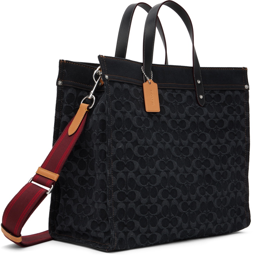 Coach 1941 Black Field 40 Denim Tote Coach 1941