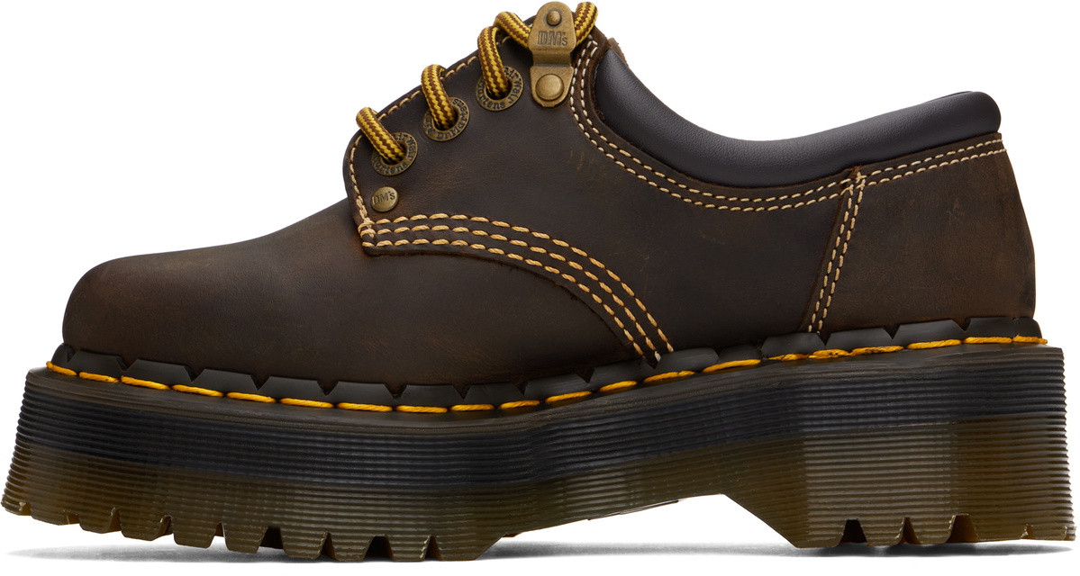 Dr. Martens Brown 8053 Arc Crazy Horse Leather Platform Casual Derbys ...