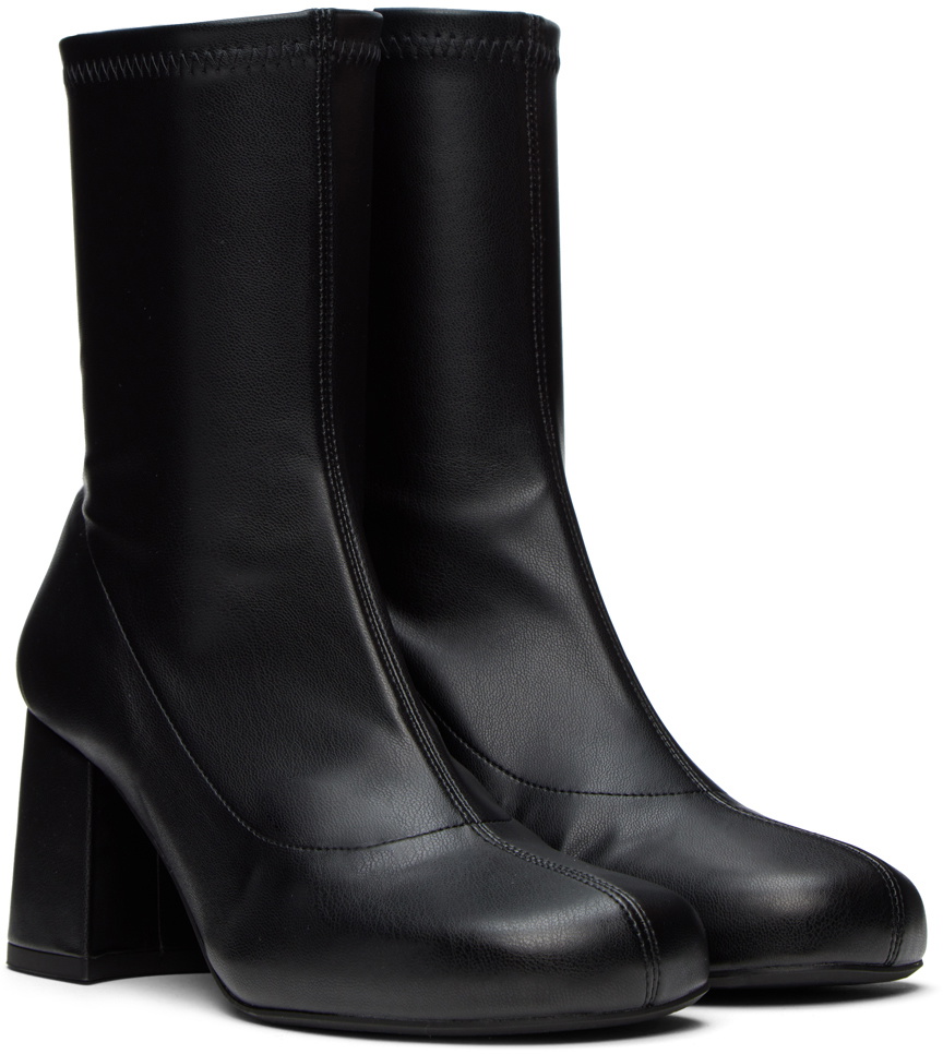 Simon Miller Black Faux-Leather Mojo Boots Simon Miller