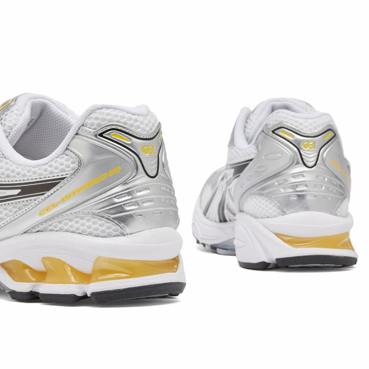 Asics GEL-KAYANO 14 Sneakers in White/Tai-Chi Yellow ASICS