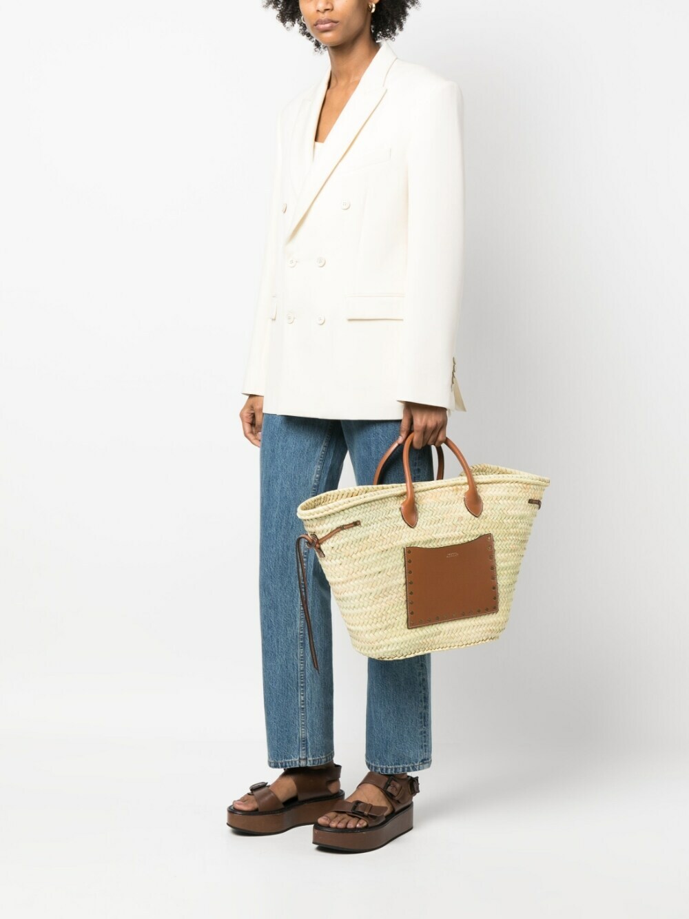 ISABEL MARANT - Cadix Straw Tote Bag Isabel Marant