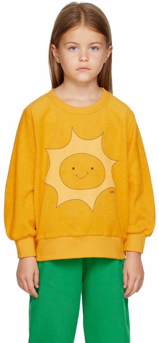 TINYCOTTONS Kids Yellow Tiny Sun Sweatshirt TINYCOTTONS