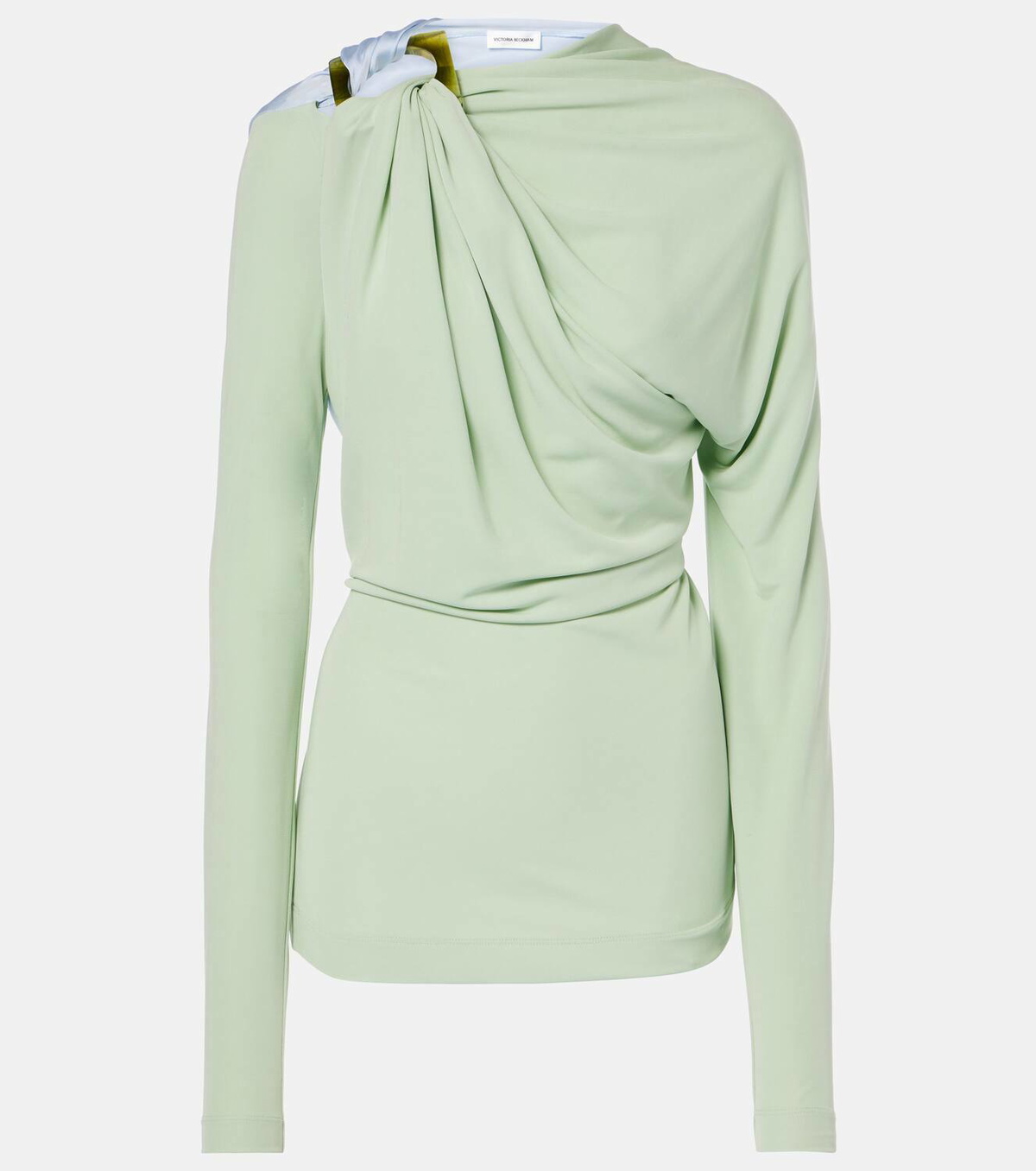 Victoria Beckham Draped jersey top Victoria Beckham