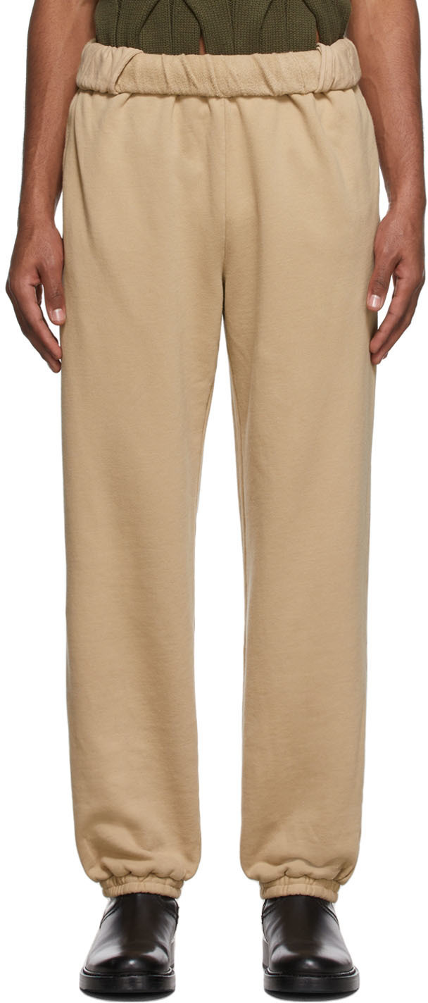 Dion Lee Tan Cotton Lounge Pants Dion Lee