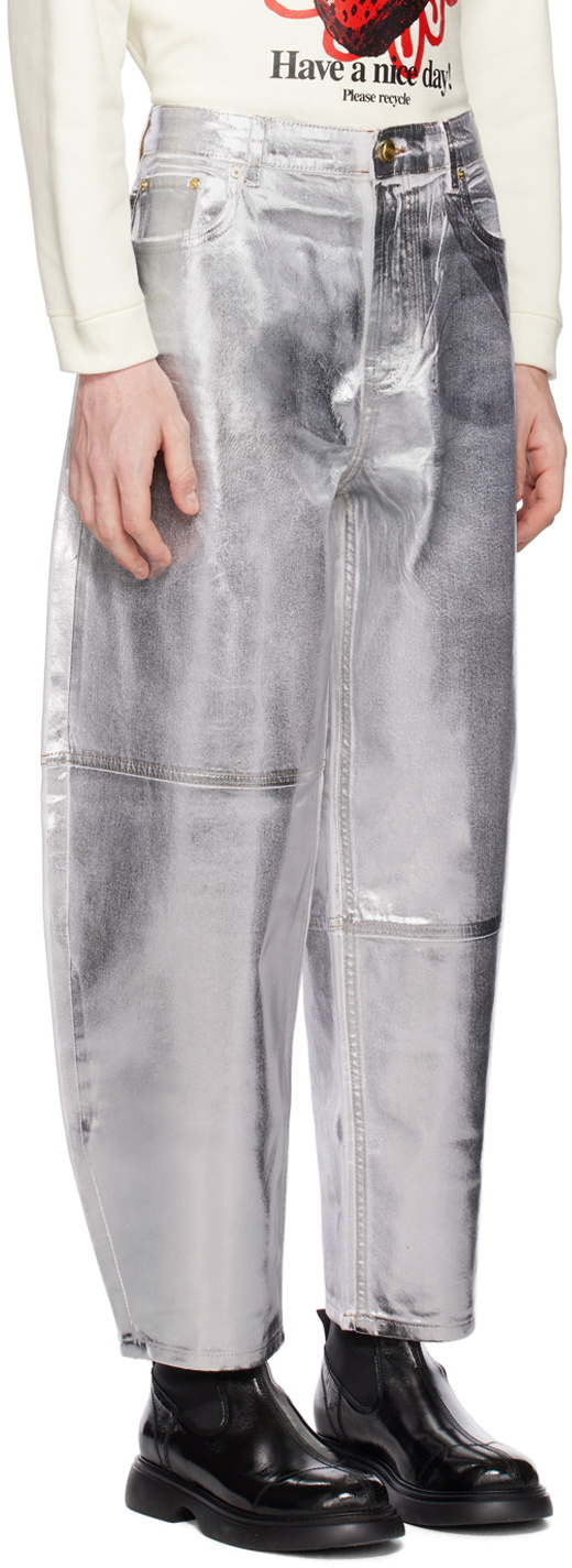 GANNI Silver Stary Jeans GANNI