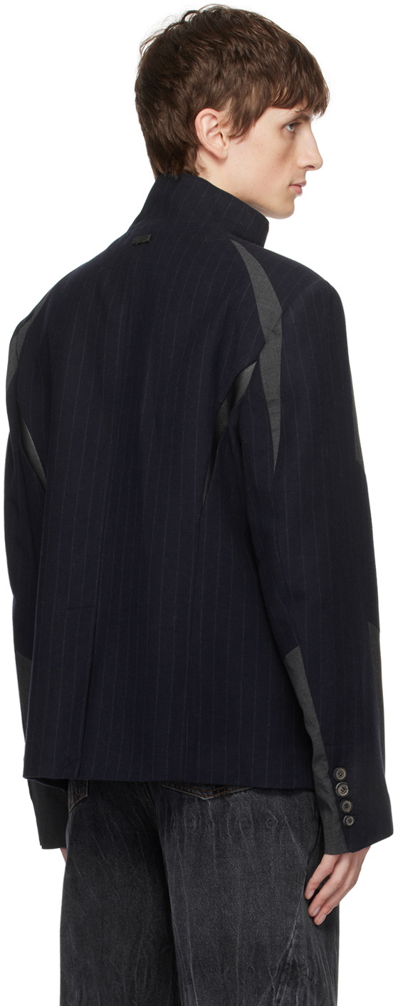 ADER error Navy Pinstripe Jacket ADER error