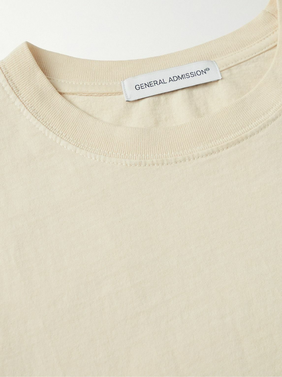 GENERAL ADMISSION - Printed Cotton-Jersey T-Shirt - Neutrals General ...
