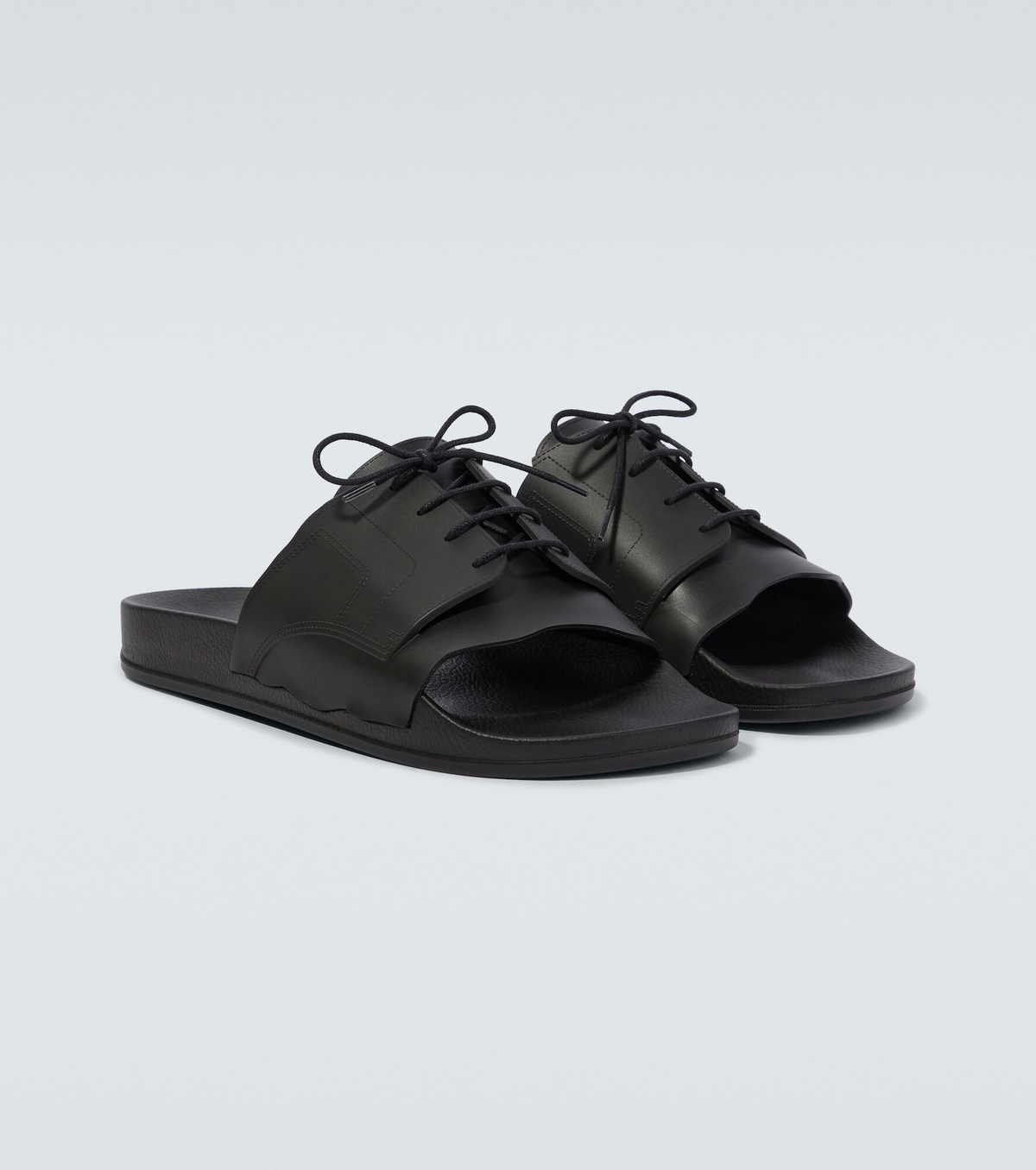 Maison Margiela - Lace-up rubber slides Maison Margiela