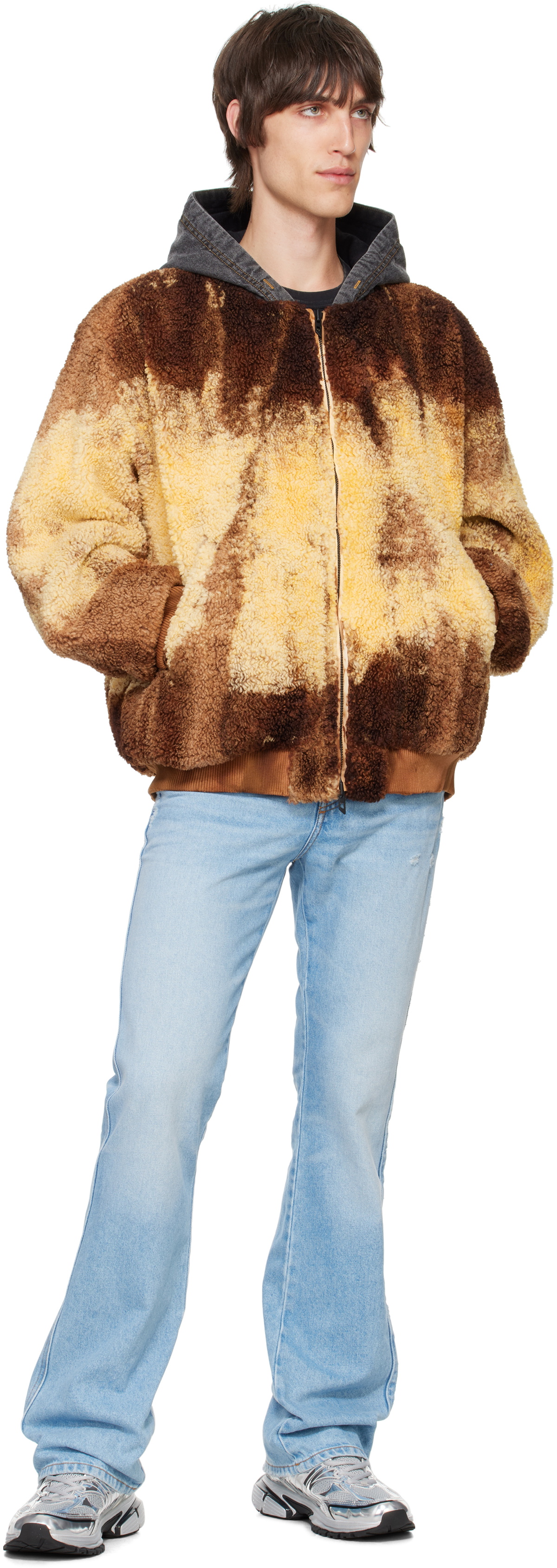 Diesel Brown & Yellow S-Depla Jacket Diesel