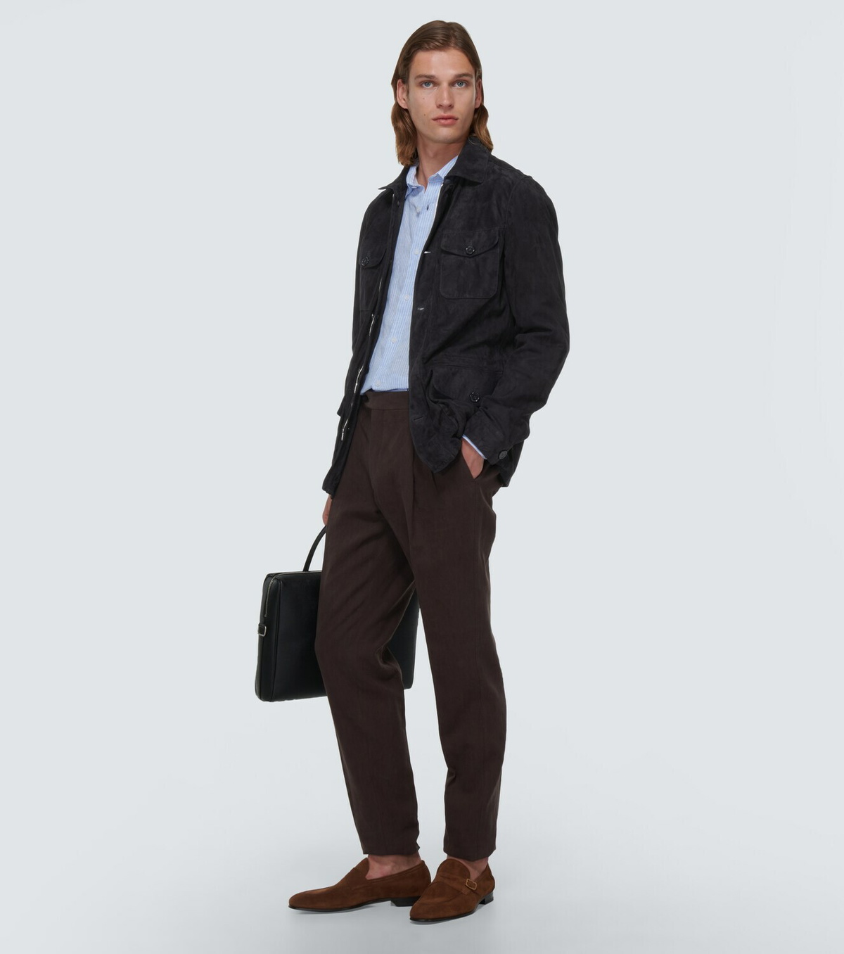 Thom Sweeney Suede field jacket Thom Sweeney