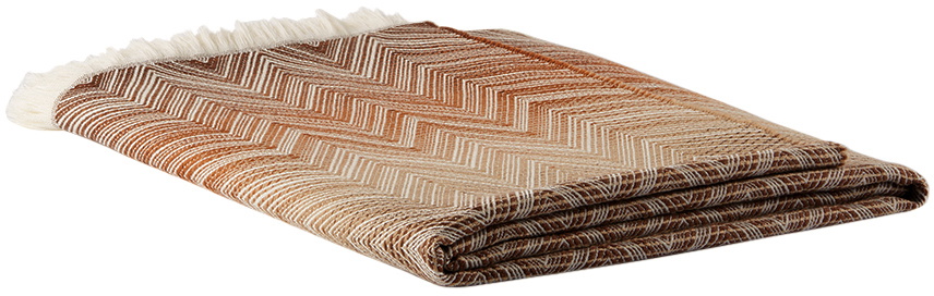 Missoni Orange & White Timmy Throw Missoni