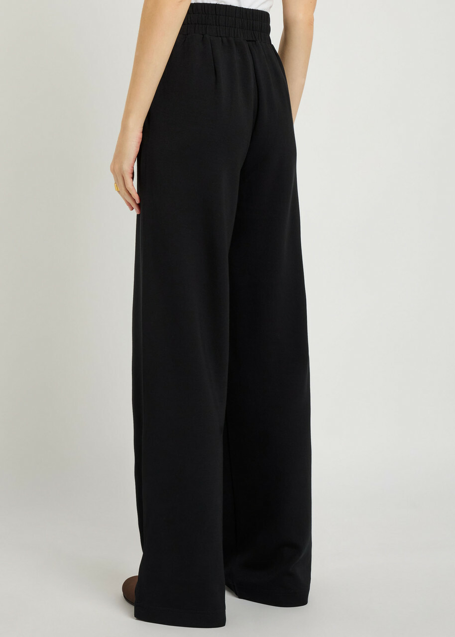 Varley The Extra Wide Leg 32 Stretch-jersey Sweatpants Black Varley