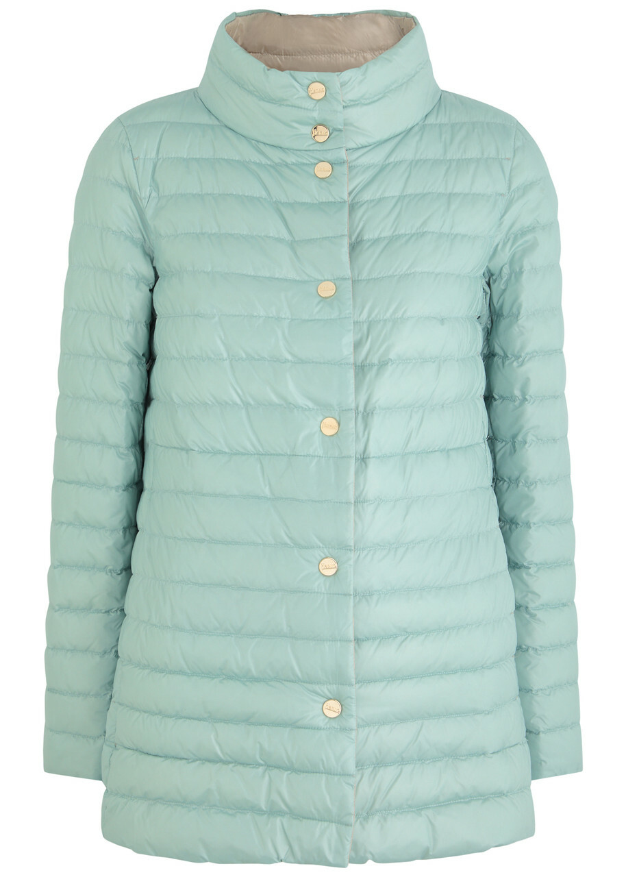 Herno Reversible Quilted Shell Jacket Blue Herno