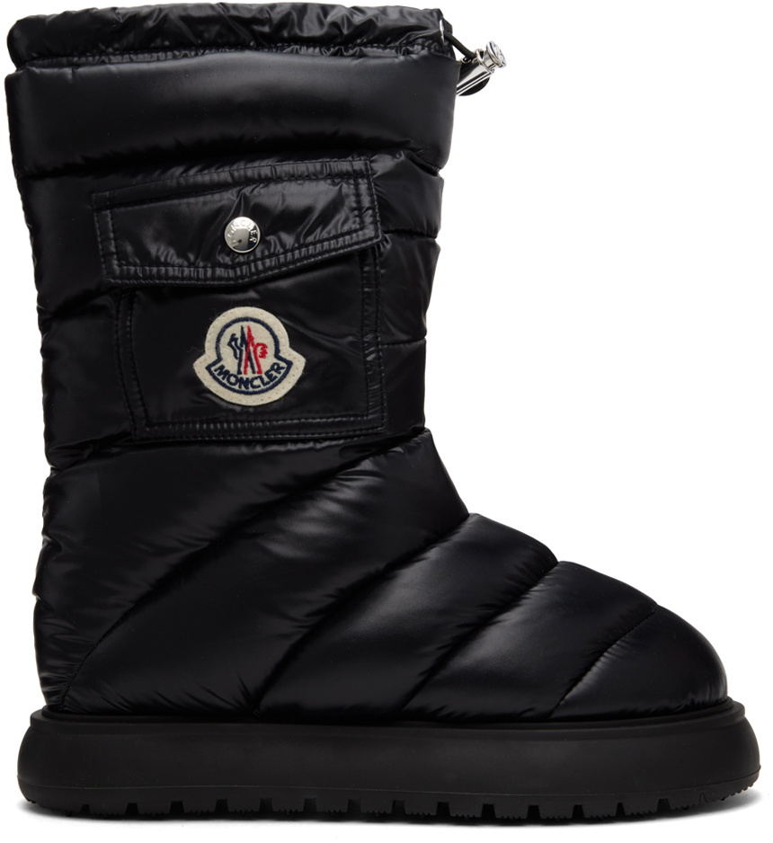 Moncler Black Gaia Down Boots Moncler