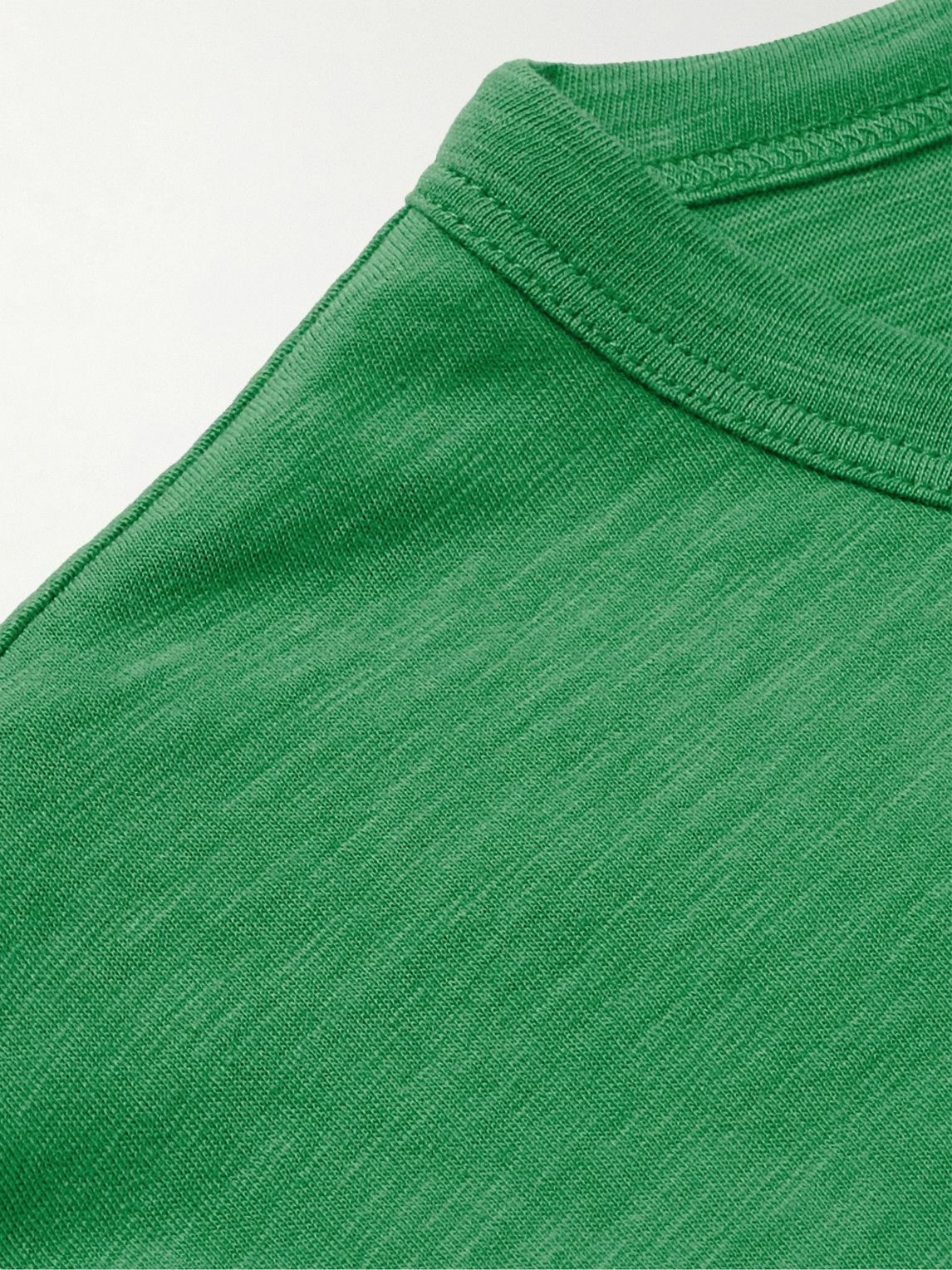 Theory - Slub Cotton-Jersey T-Shirt - Green Theory