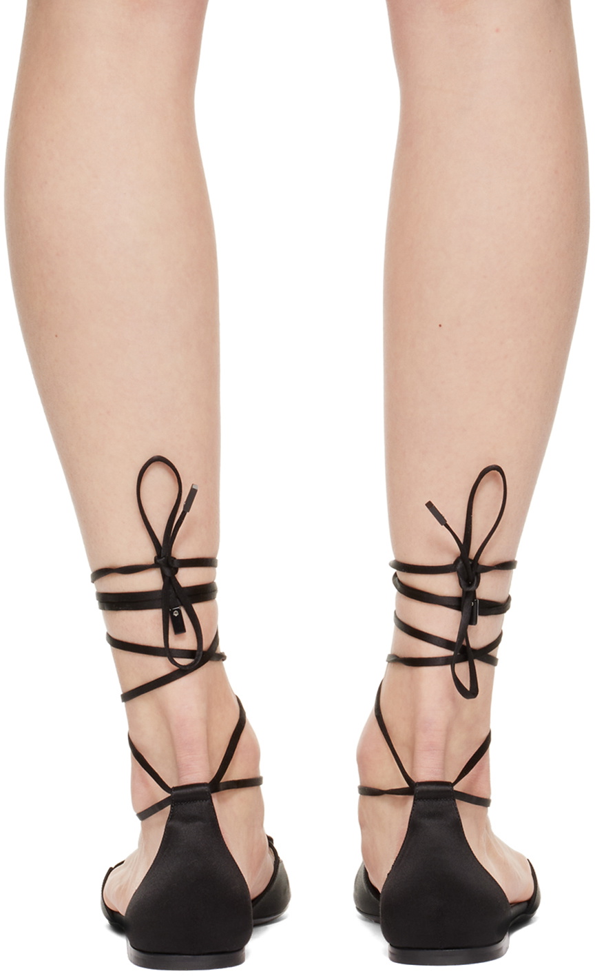 Tom Ford Black Ankle Wrap Sandals Tom Ford