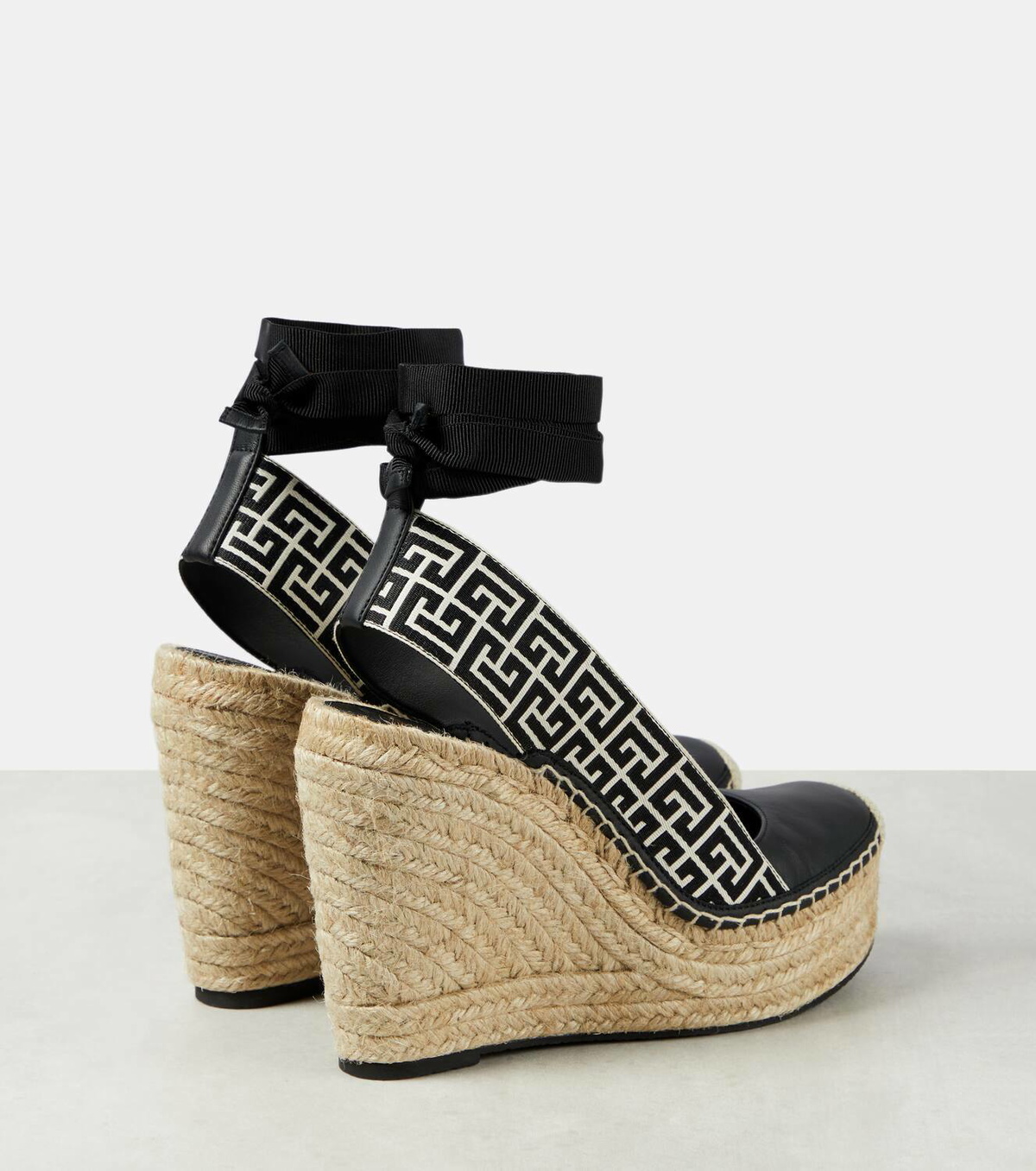 Balmain Monogram wedge espadrilles Balmain