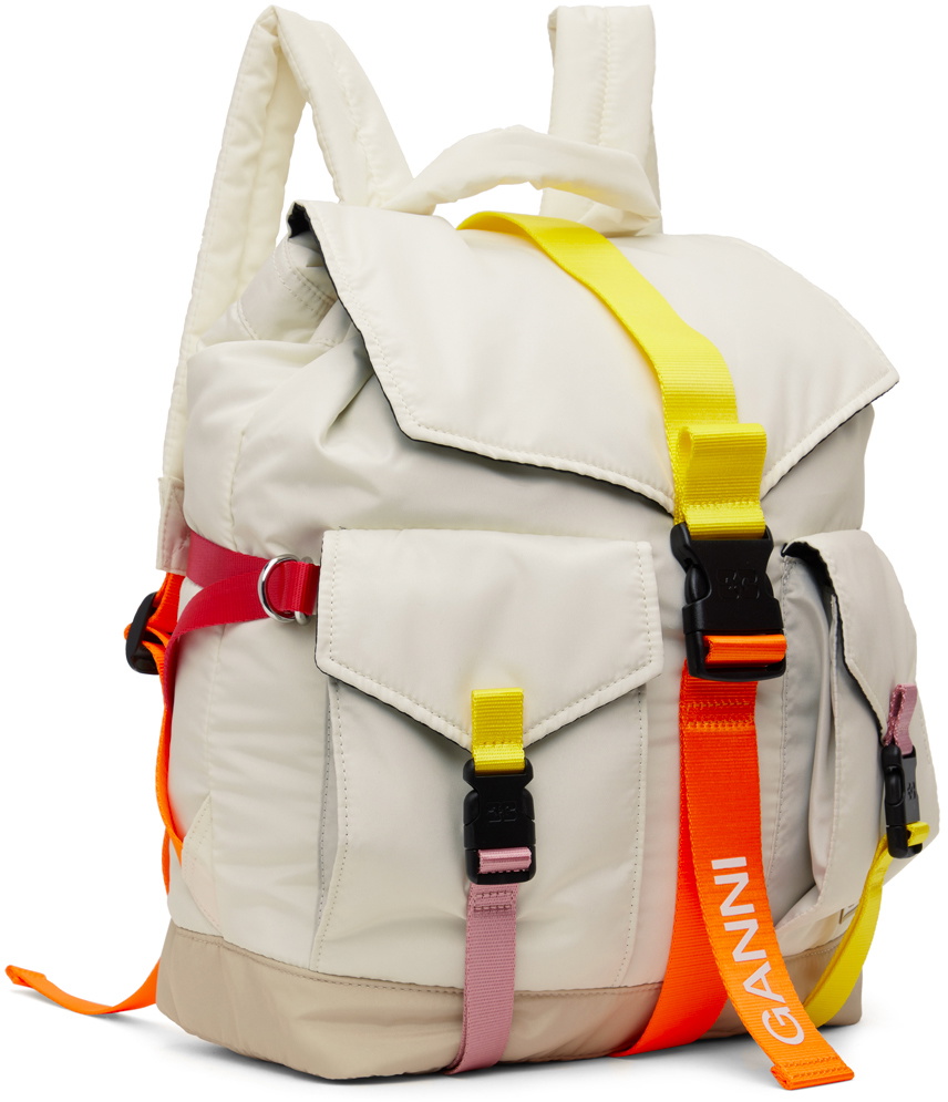 GANNI Off-White Tech Backpack GANNI