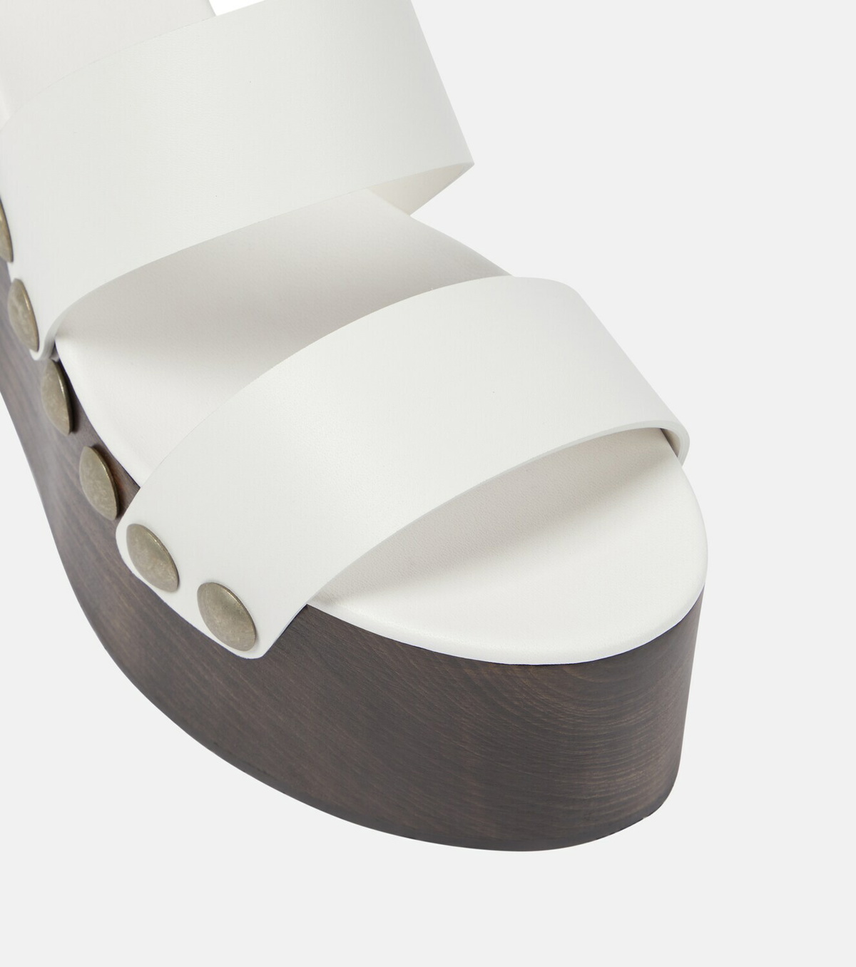 Alaïa Leather wedge sandals ALAÏA