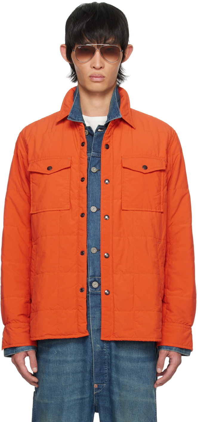 RRL Orange Quilted Jacket RRL