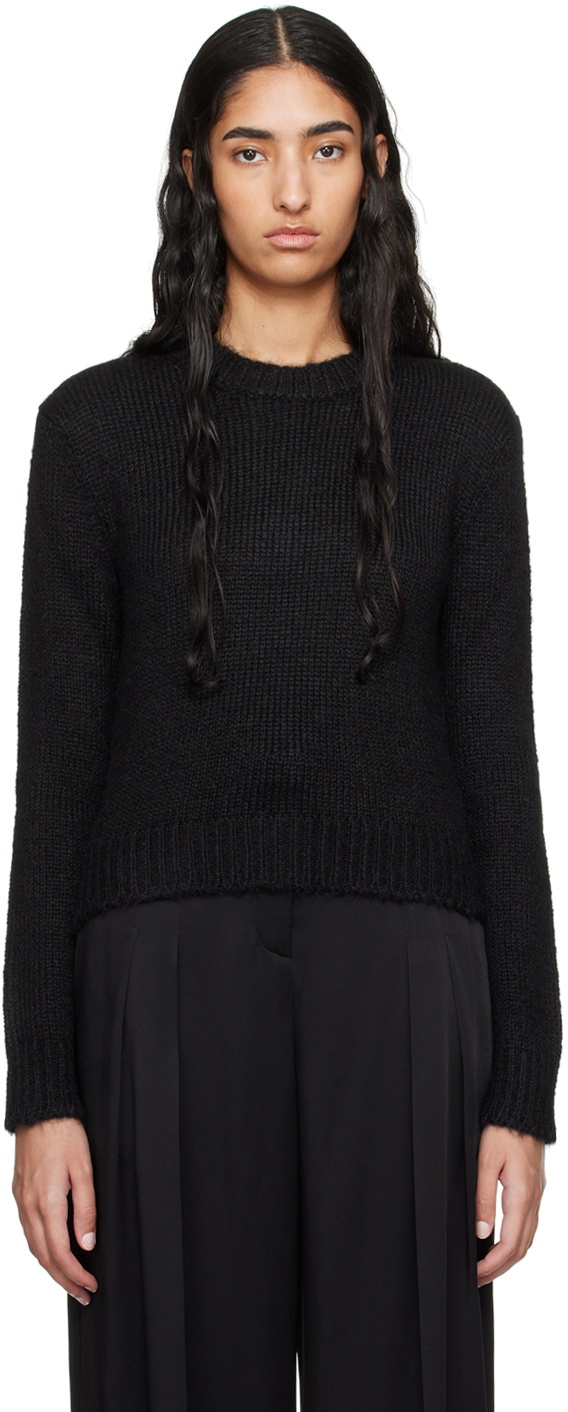 Jil Sander Black Alpaca Shrunken Fit Sweater Jil Sander