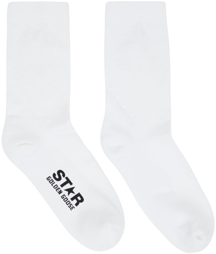 Golden Goose White Star Socks Golden Goose Deluxe Brand