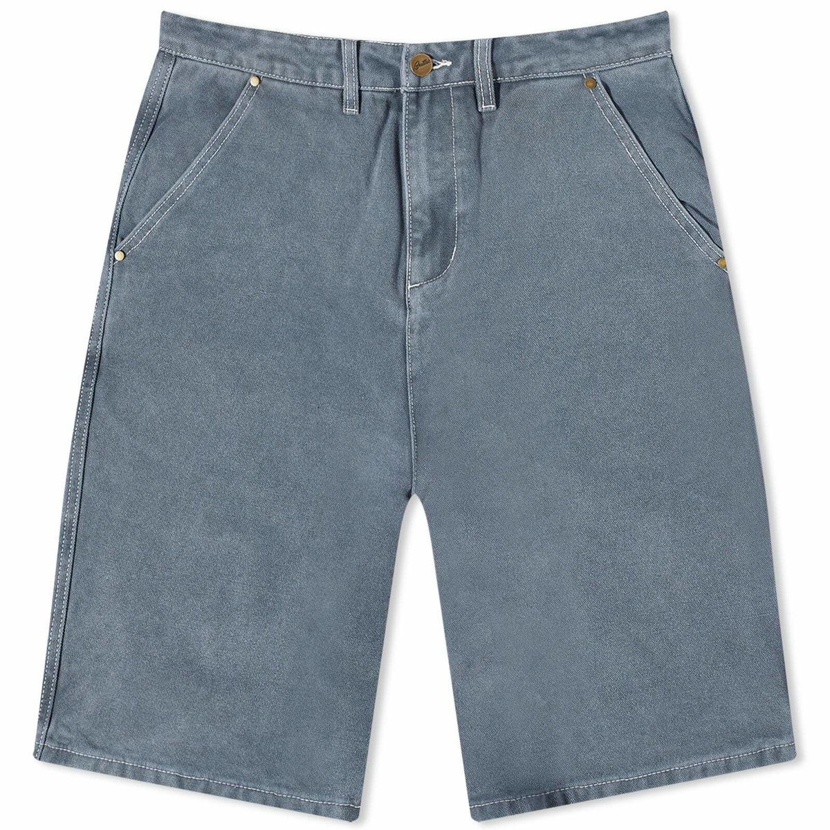 Butter Goods Men's Washed Canvas Work Short in Slate Butter Goods