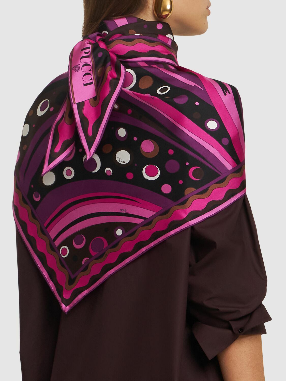 PUCCI Silk Twill Scarf Emilio Pucci