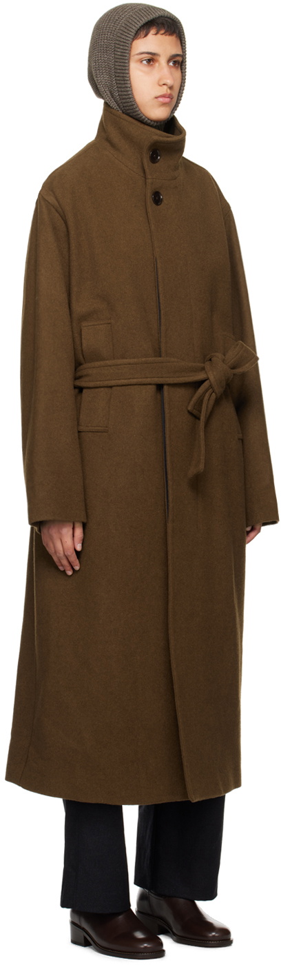 LEMAIRE Brown Belted Coat Lemaire