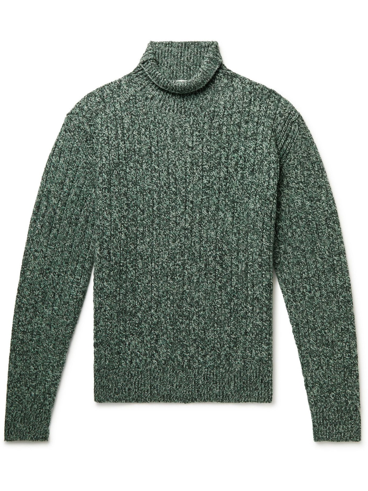Paul Smith - Cable-Knit Wool Rollneck Sweater - Green Paul Smith