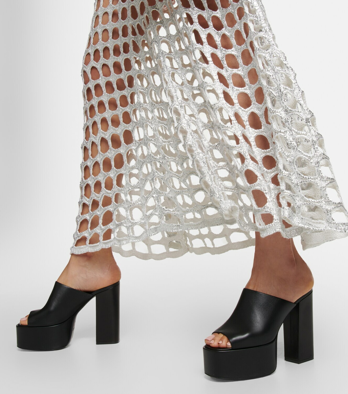 Paris Texas Sasha leather platform mules Paris Texas