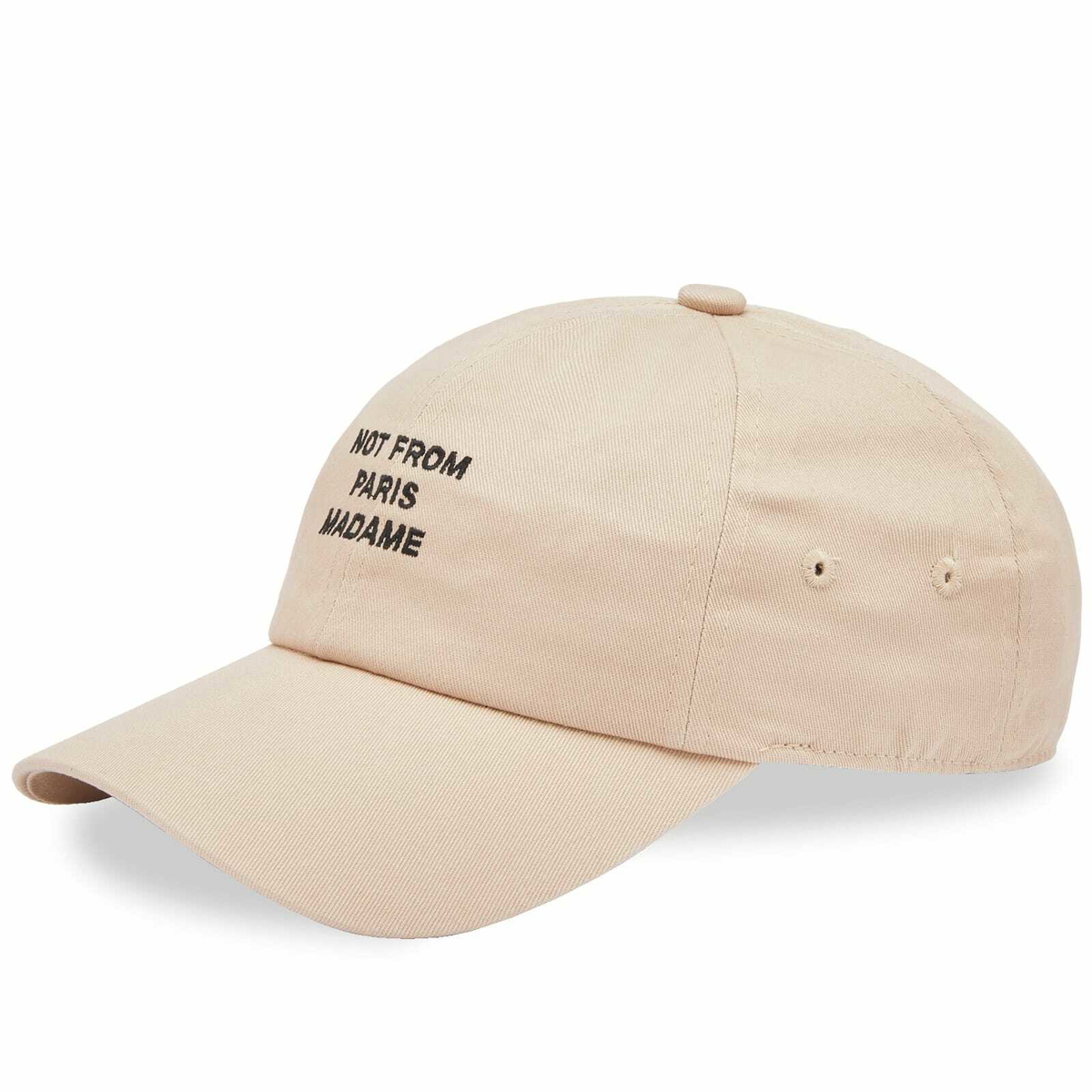 Drôle de Monsieur Men's Slogan Cap in Beige Drôle de Monsieur
