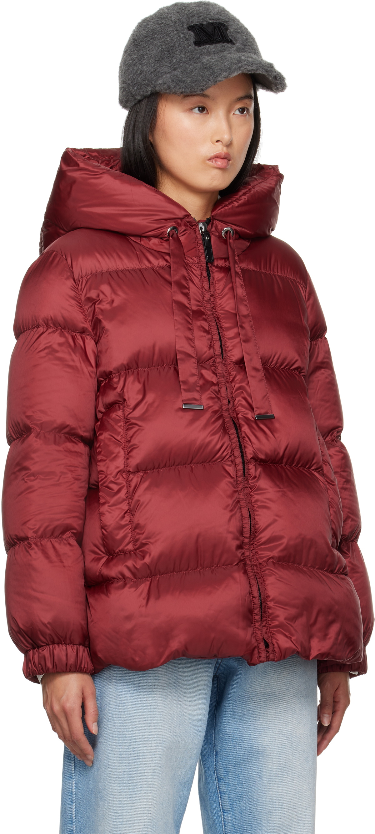 Max Mara Red Seia Down Jacket Max Mara