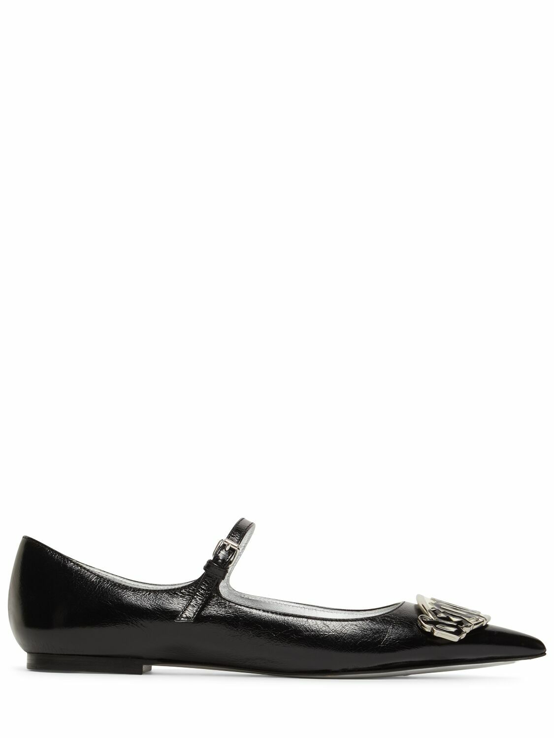 DSQUARED2 10mm Gothic Leather Ballerina Flats Dsquared2