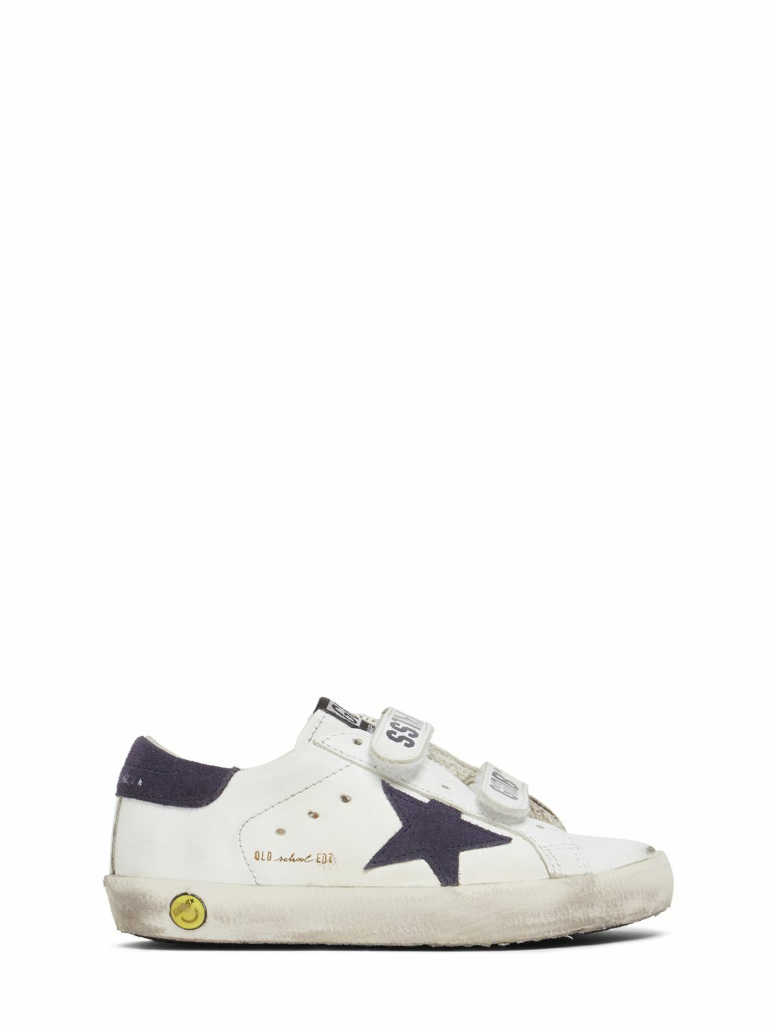 GOLDEN GOOSE Old School Leather Strap Sneakers Golden Goose Deluxe Brand