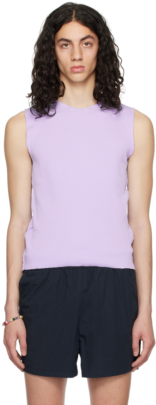Camiel Fortgens Purple Fitted Tank Top Camiel Fortgens